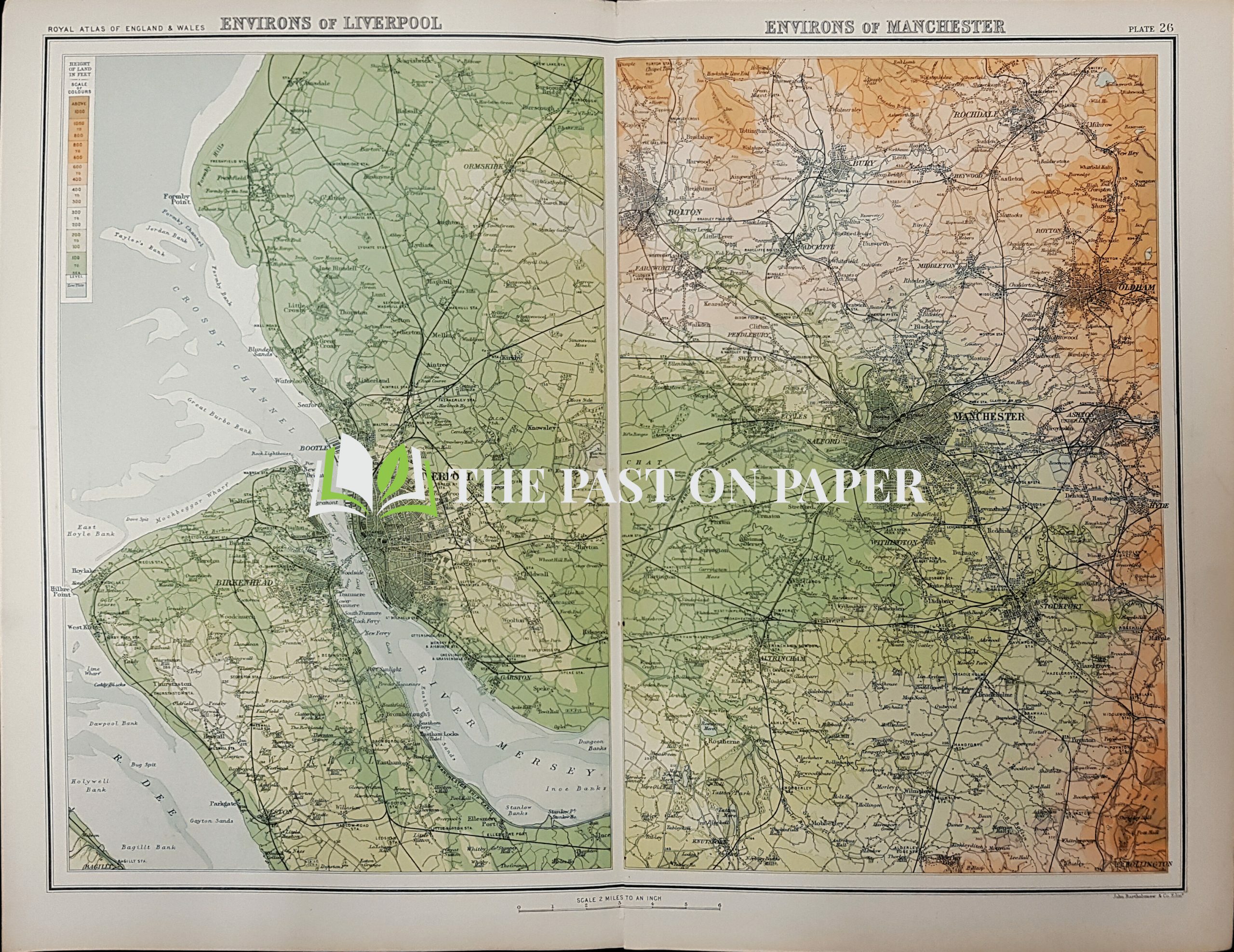 Victorian town maps of Liverpool and Manchester, Published 1891 - Past ...